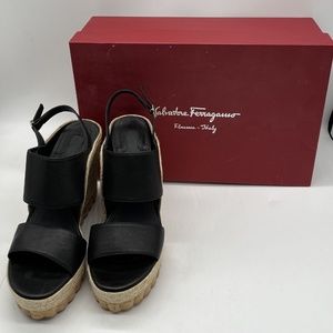 Salvatore Ferragamo | Shoes | Salvatore Ferragamo Maratea Black Leather ...